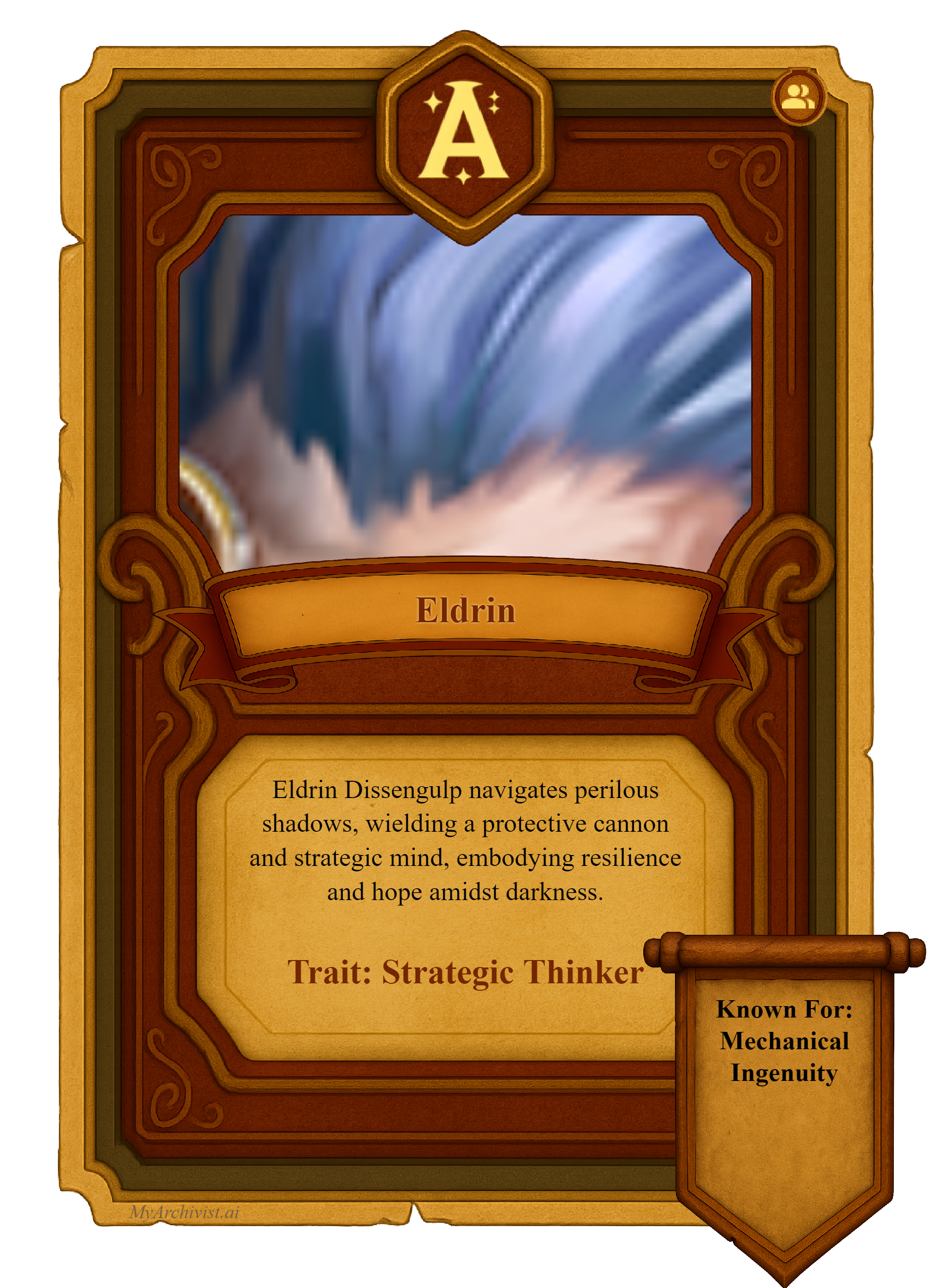 Eldrin - Character Trading Card | Archivist